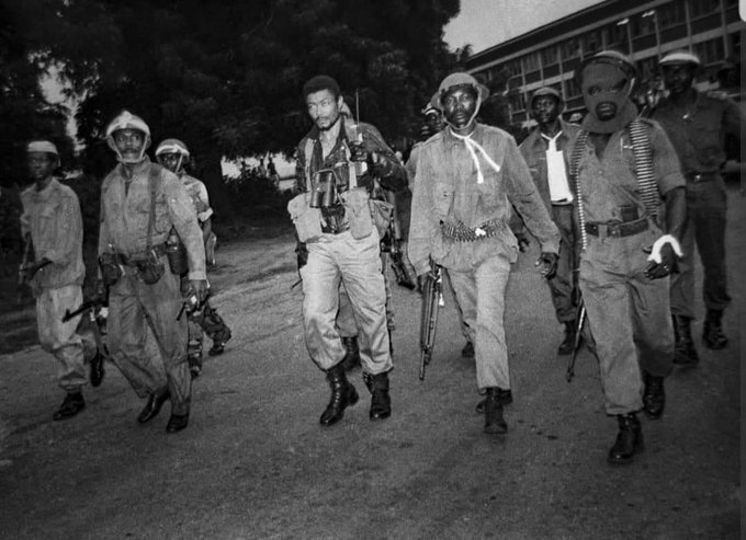 Flt Lt Jerry John Rawlings & Capt. Quashigah after the successive ...
